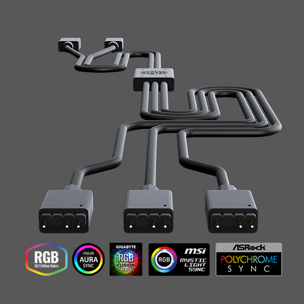 1 to 3 A-RGB Splitter Cable – Cooler Master Spare Parts Store