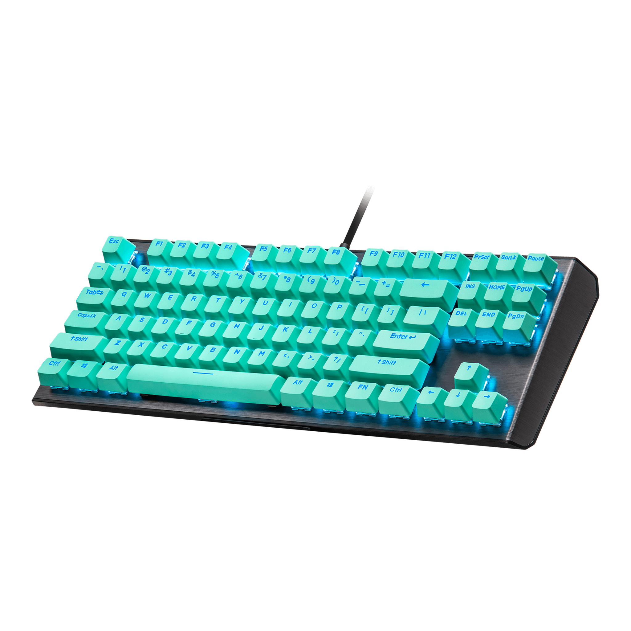 Cooler Master PBT doubleshot backlit keycap set - Mint Green - US QWER ...